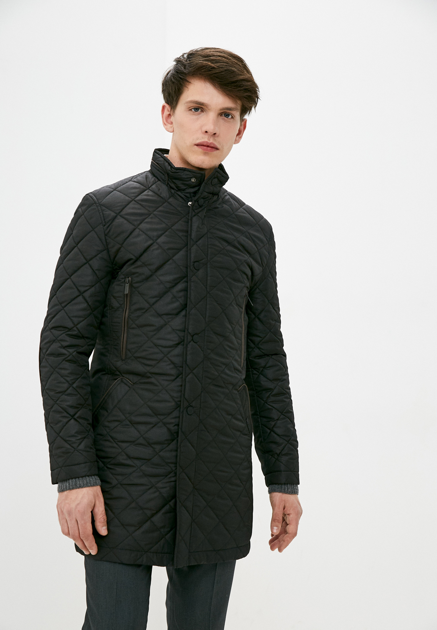 Куртка-плащ BAZIONI для мужчин, утеплённый, 3025 M Black, р. 58-182, чёрный