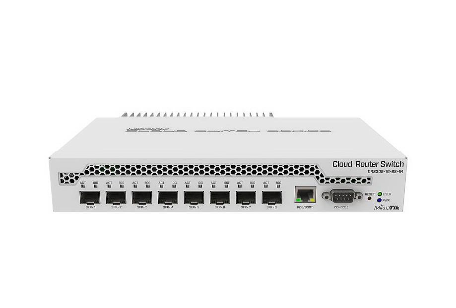 Коммутатор Mikrotik CRS309-1G-8S+IN White