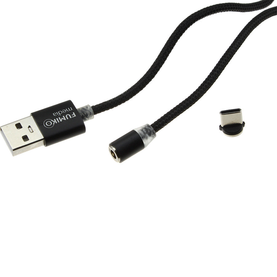 Кабель Fumiko USB - USB Type-C 1 м, черный