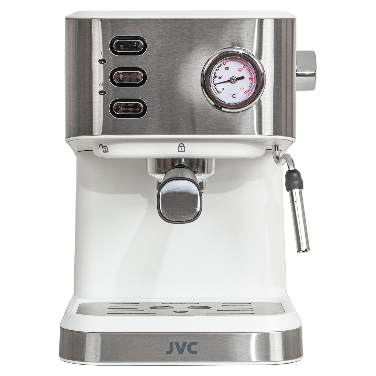 Рожковая кофеварка JVC JK-CF33 белый