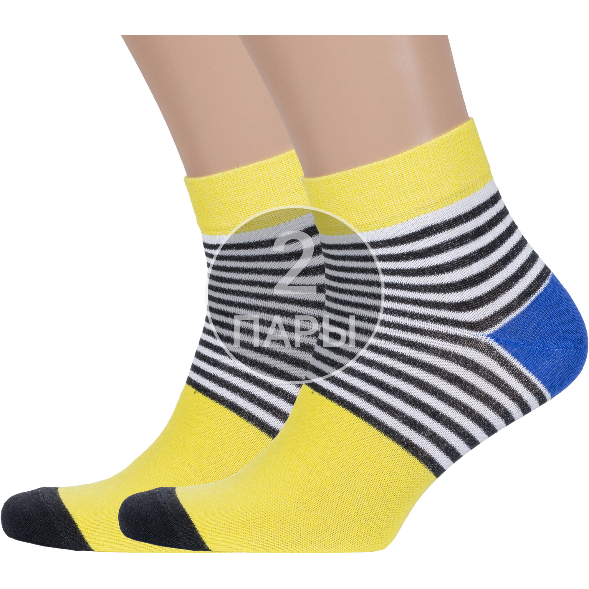 Комплект носков мужских Борисоглебский трикотаж 2-4С267 разноцветных 25-27