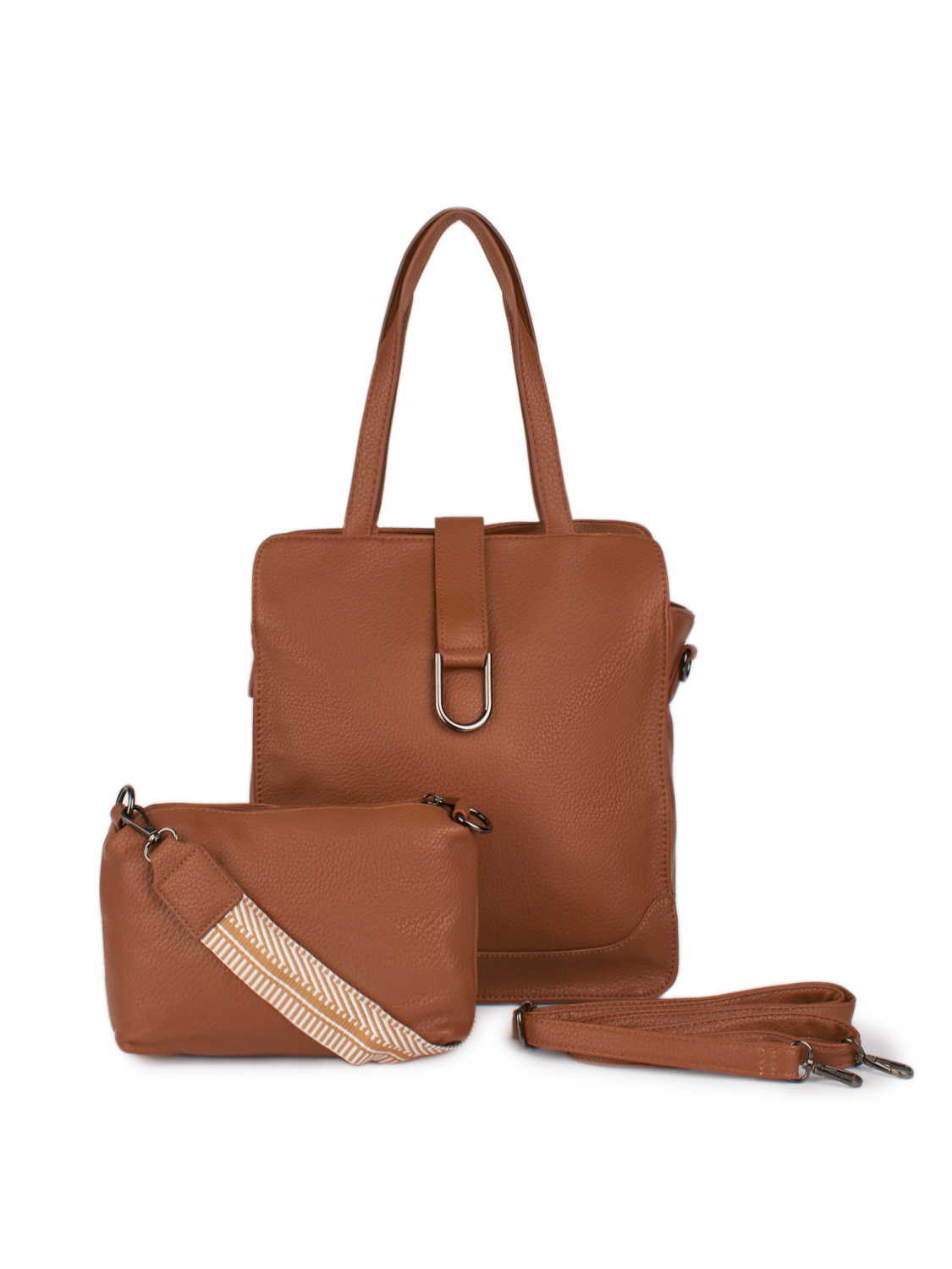 Комплект сумок женский BagCity Sumka-2v1-8861, коричневый