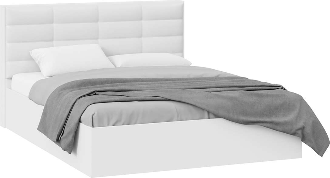 Кровать ВоБаза Агата тип 1 160х200 с подъемным механизмом Белая