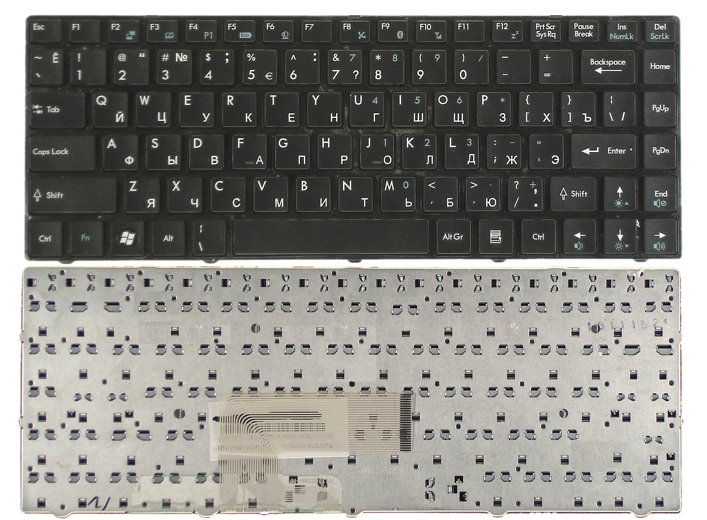 Клавиатура OEM для ноутбука MSI CX48/X350/X360/X370/X420/X460/X460DX черная с рамкой