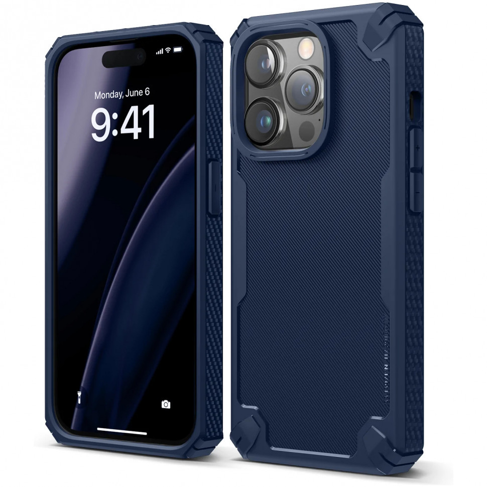 Чехол Elago Armor silicone для iPhone 14 Pro, Синий (ES14AM61PRO-JIN)