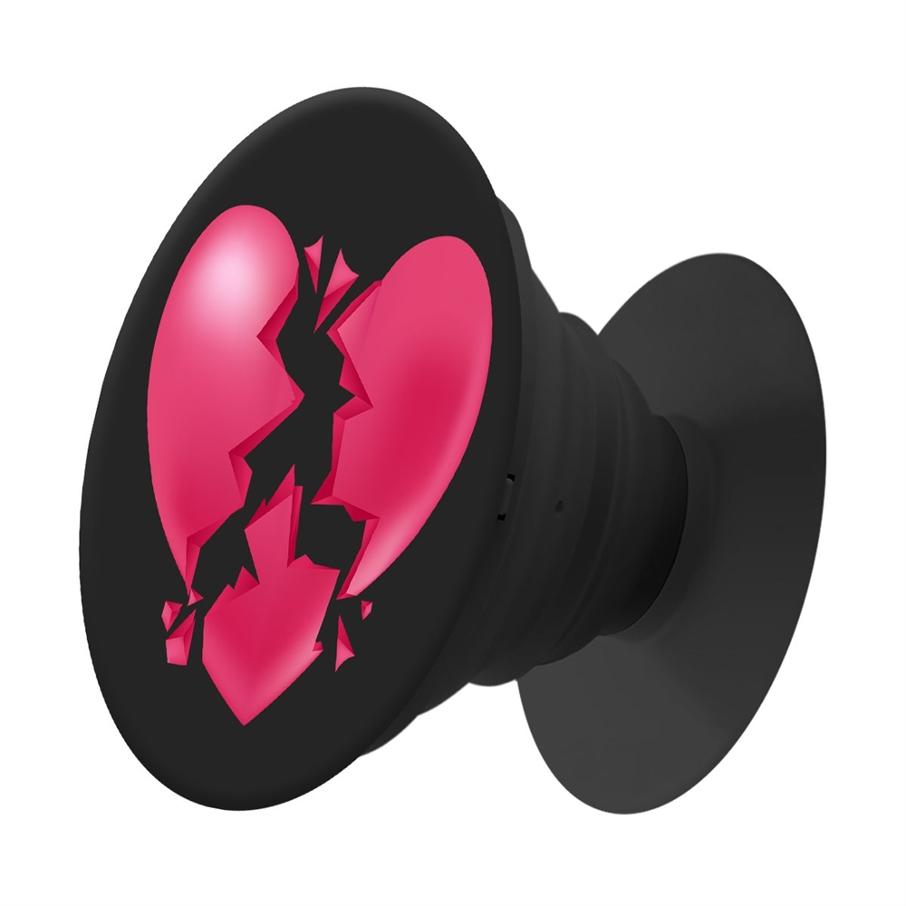 Пластмассовый держатель Krutoff для телефона Попсокет Разбитое сердце (вид 2)